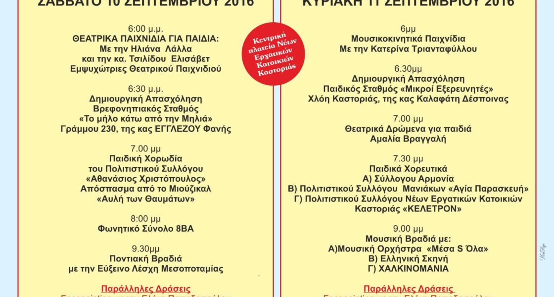 Στο Κλειστό του ΕΠΑΛ το 2ο φεστιβάλ παιδικού παιχνιδιού - Προσκλήθηκαν ...